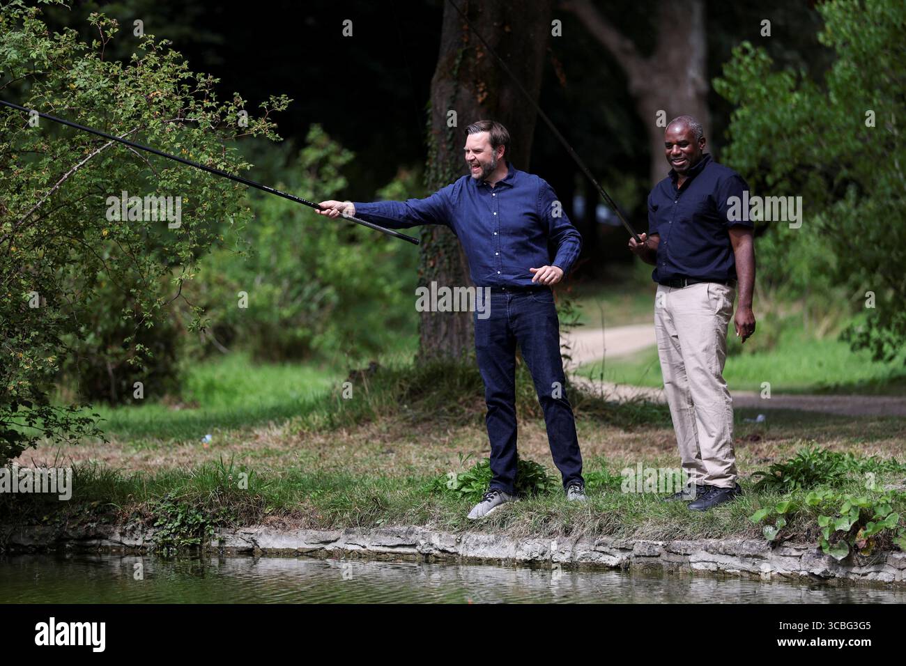Foreign Secretary David Lammy fishes with US vice president JD Vance at ...