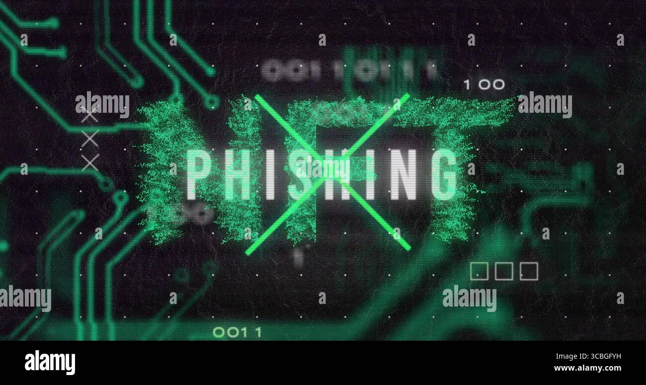 Glitching green code display hi-res stock photography and images - Alamy