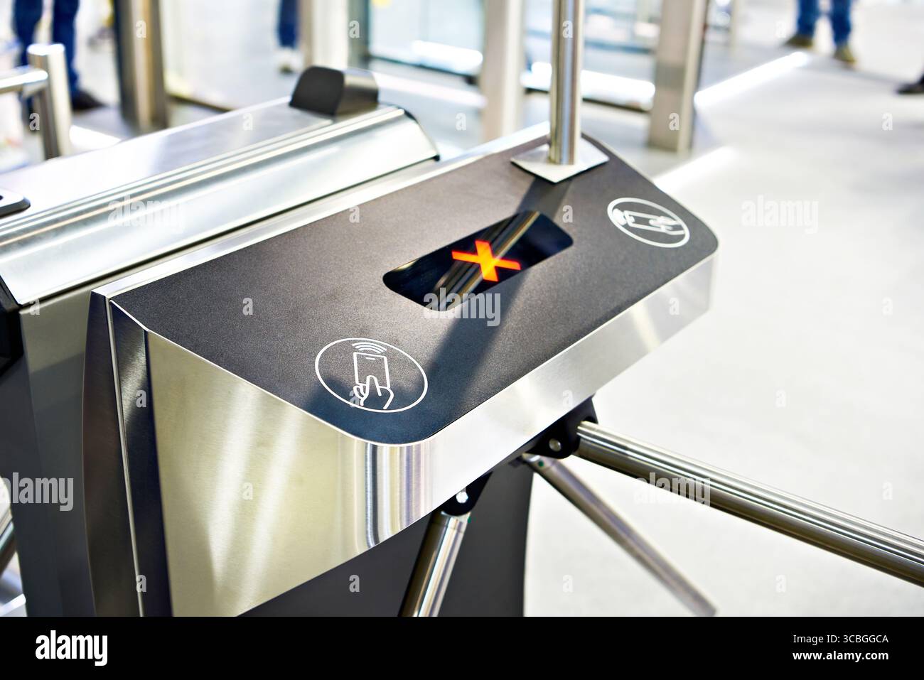 Steel turnstile subway station hi-res stock photography and images - Alamy
