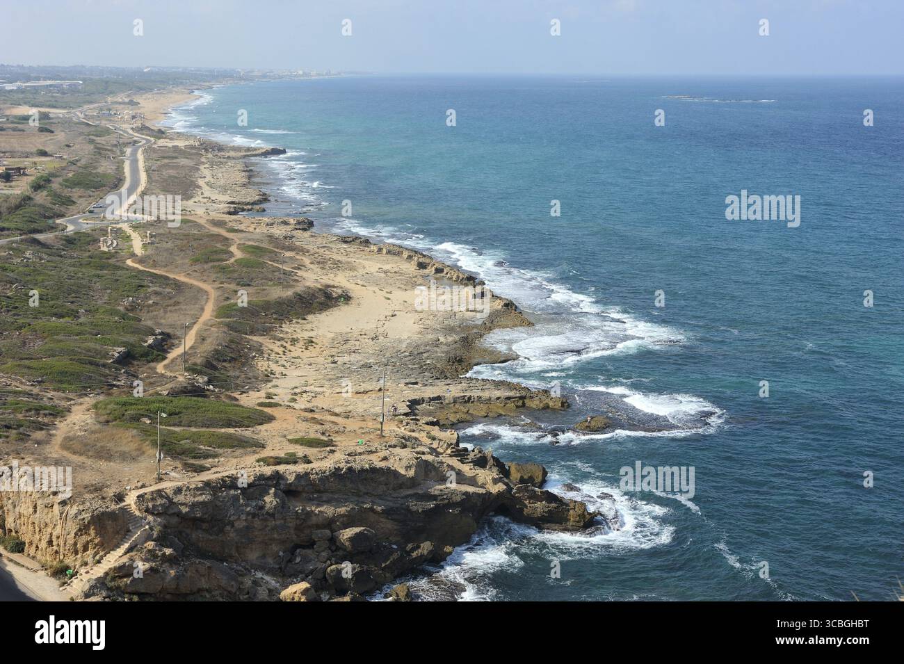 Mediterranean coast of Israel near the northern border Stock Photo - Alamy