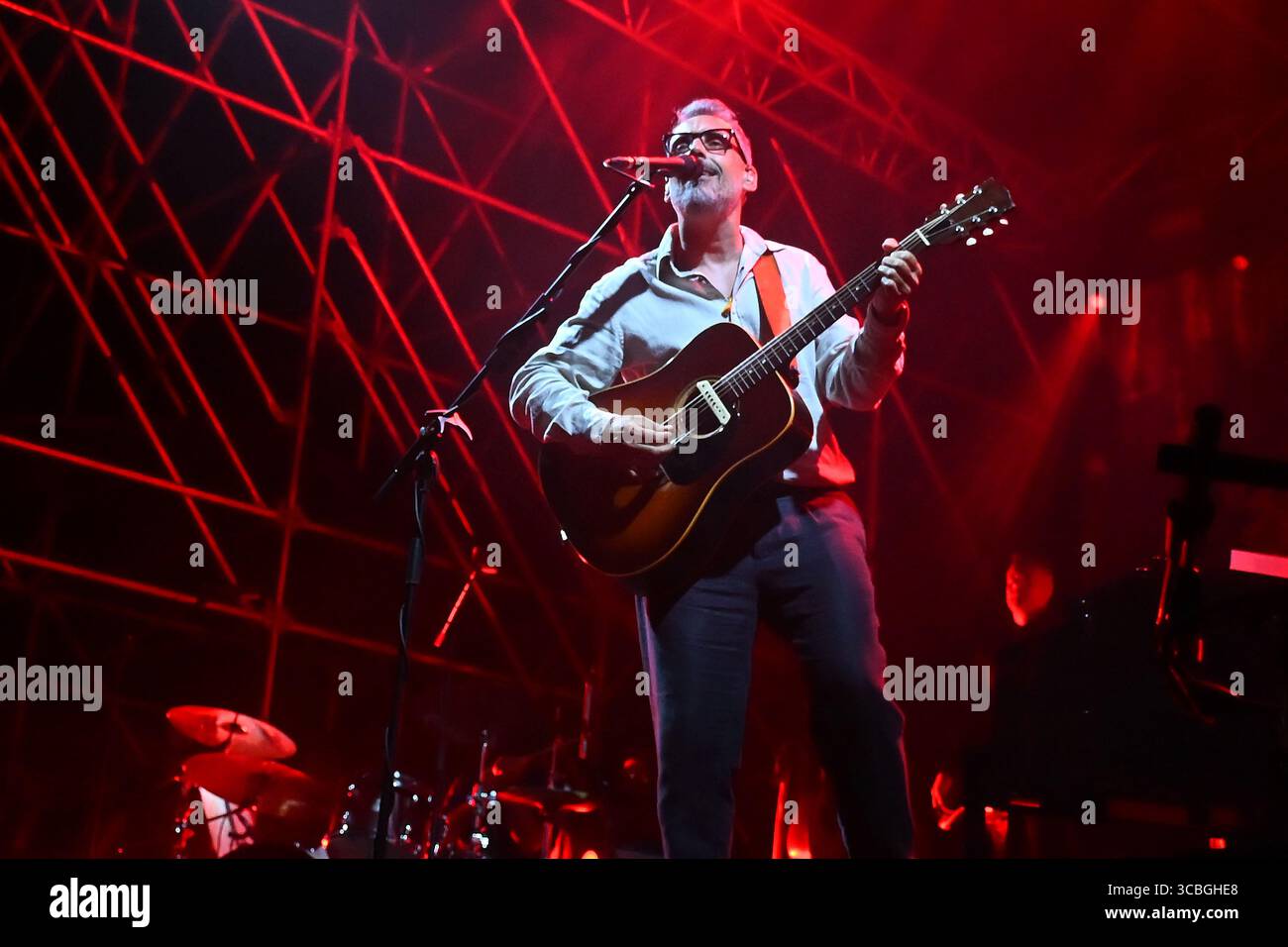 Dario Brunori, also known as Brunori Sas, performs live at the Teatro ...