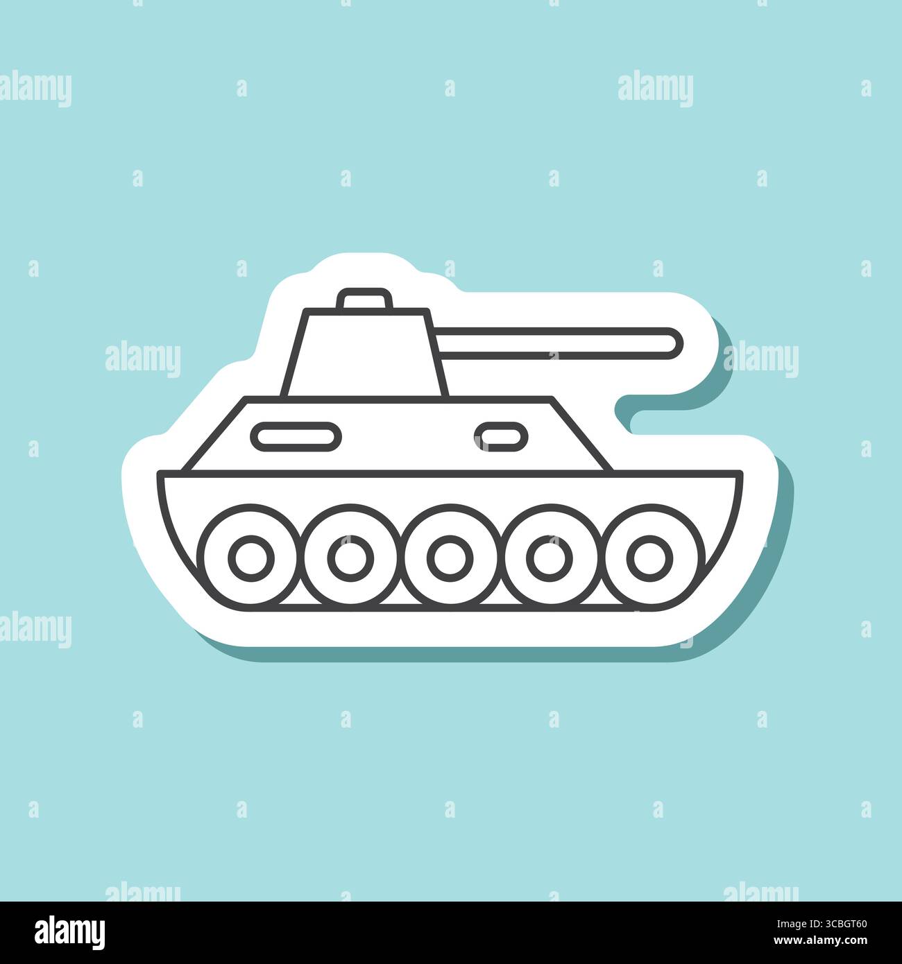 Cannon line icon on Stock Vector Images - Alamy