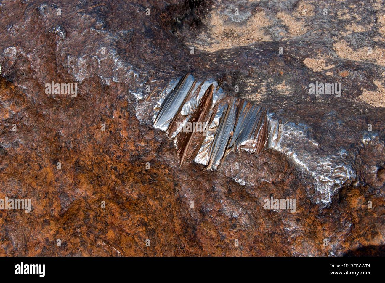 Souvenir hunters cut pieces of iron off the Hoba meteorite, the largest ...