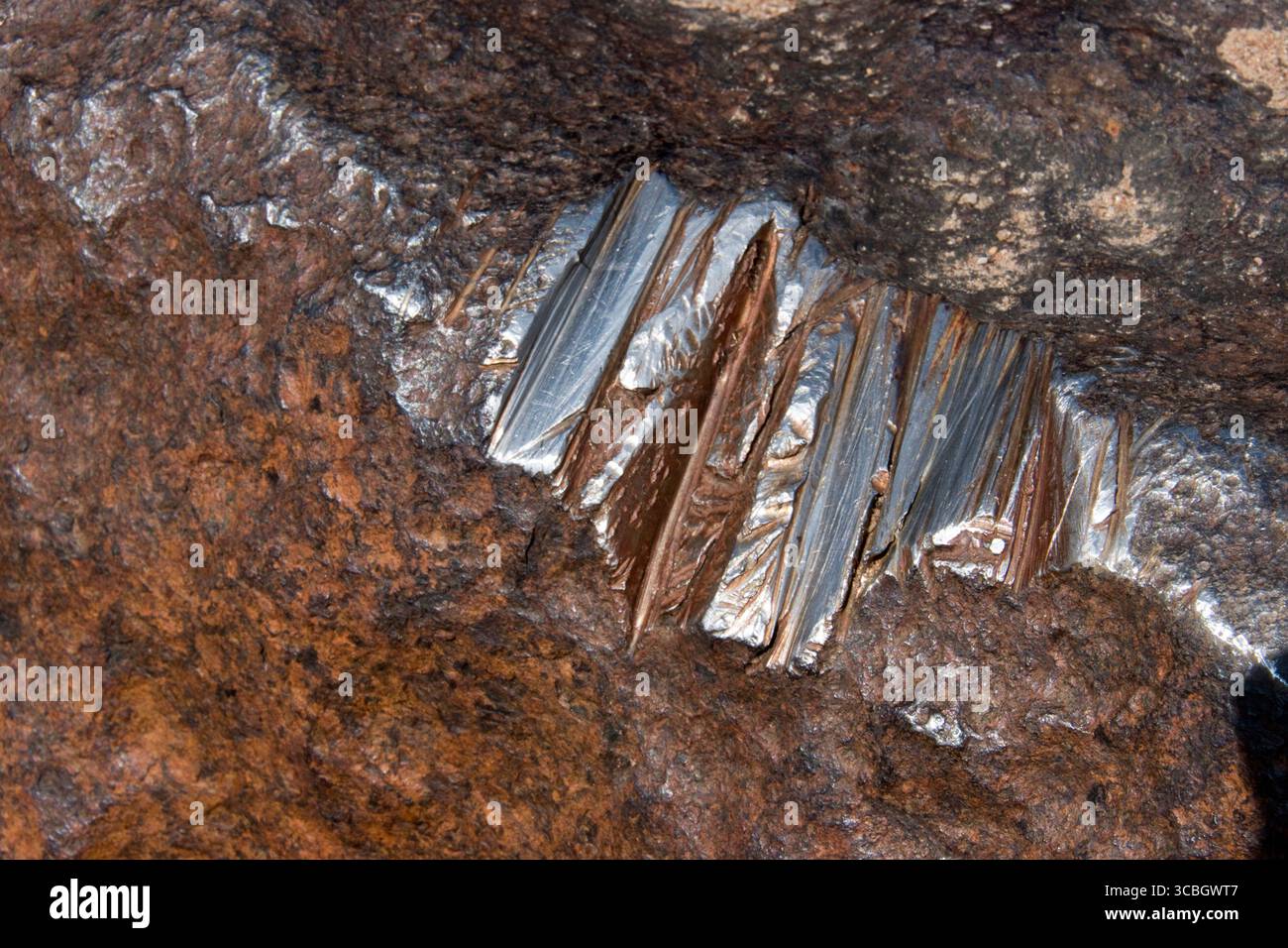 Souvenir hunters cut pieces of iron off the Hoba meteorite, the largest ...