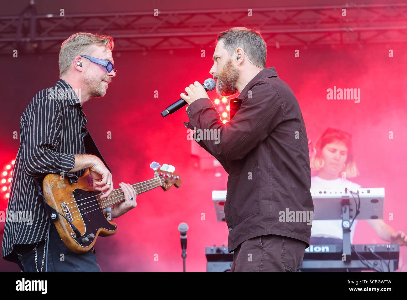 Copenhagen, Denmark. August 8, 2025. Danish synthesiser rock band ...