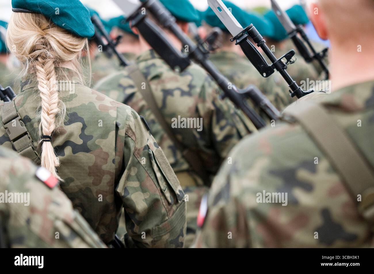 Polish Territorial Defence Force oath ceremony in Sanok, southeastern ...