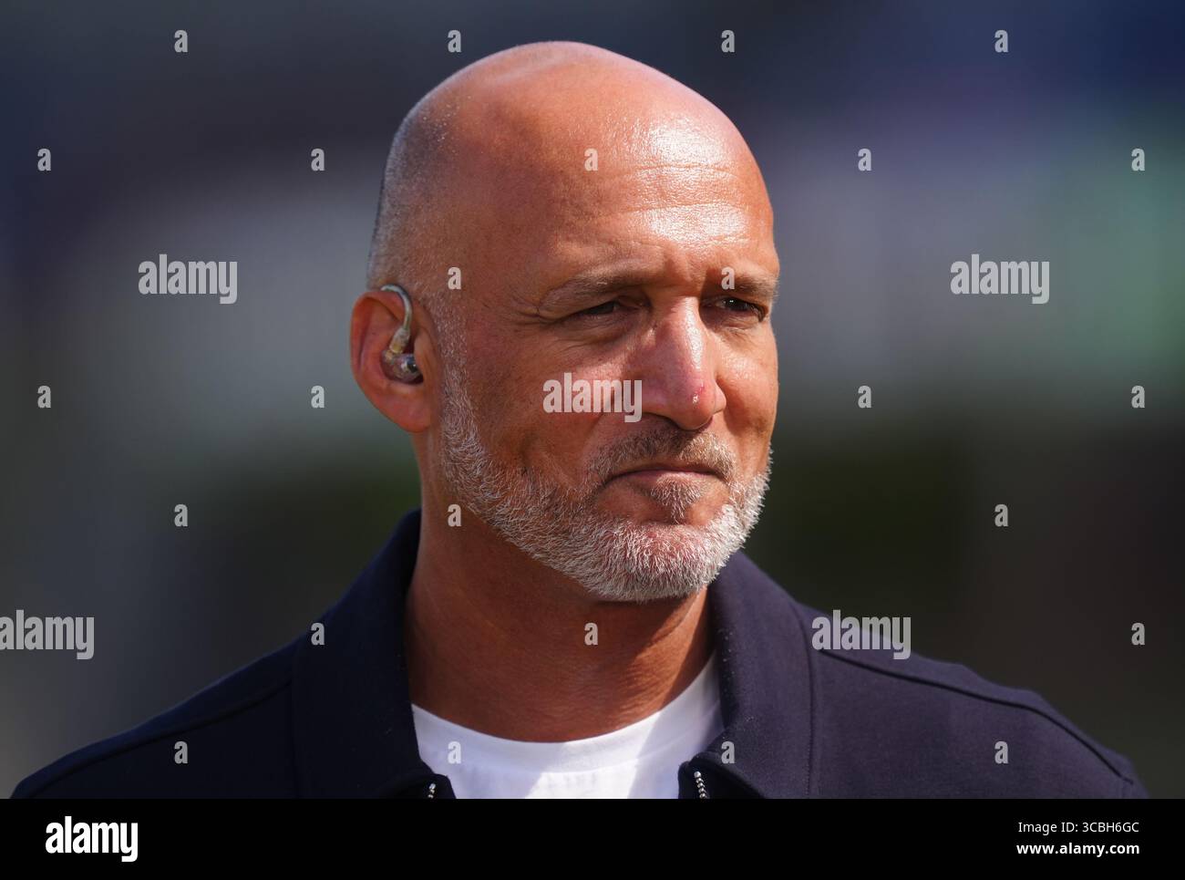 Mark Butcher before the Hundred Women's match at Edgbaston, Birmingham ...