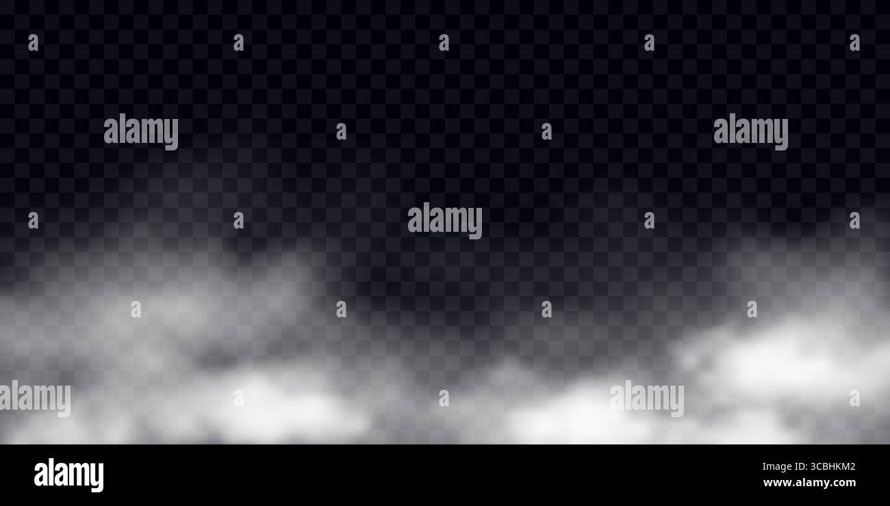 Realistic smoke steam border hi-res stock photography and images - Alamy