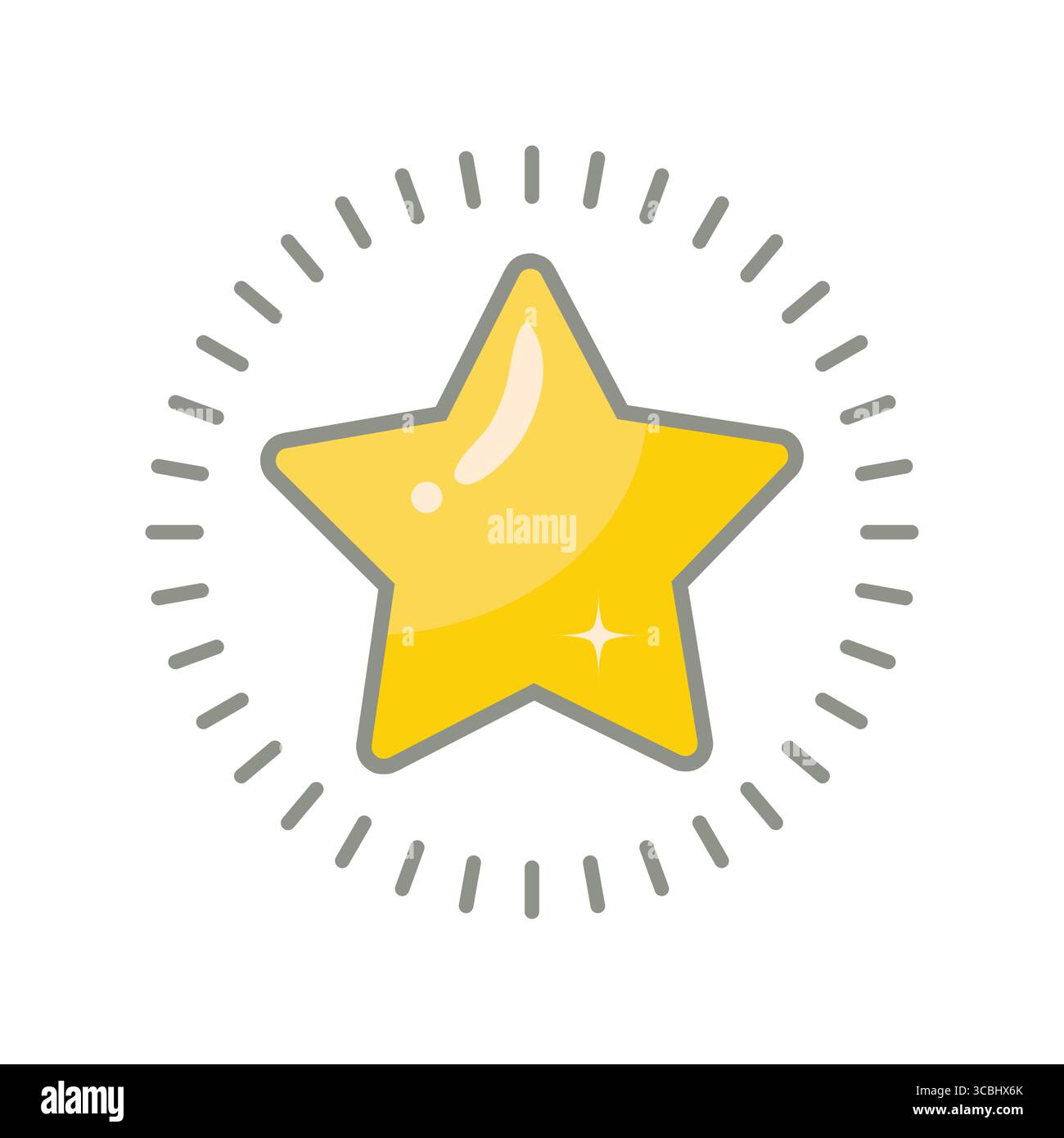 Doodle party star icon Cut Out Stock Images & Pictures - Alamy