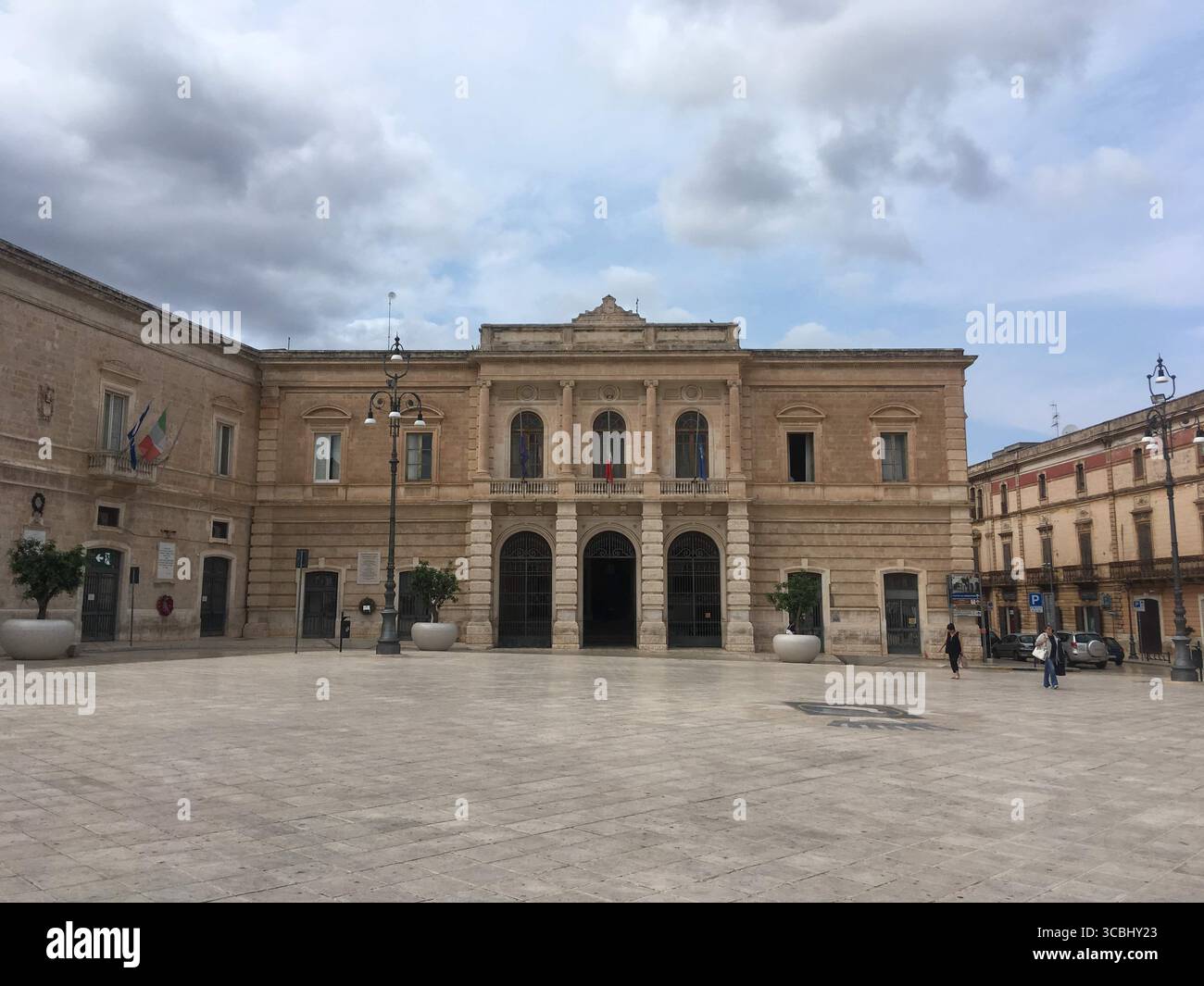 Scenic views of Fisano with streets, buildings, and monuments ...