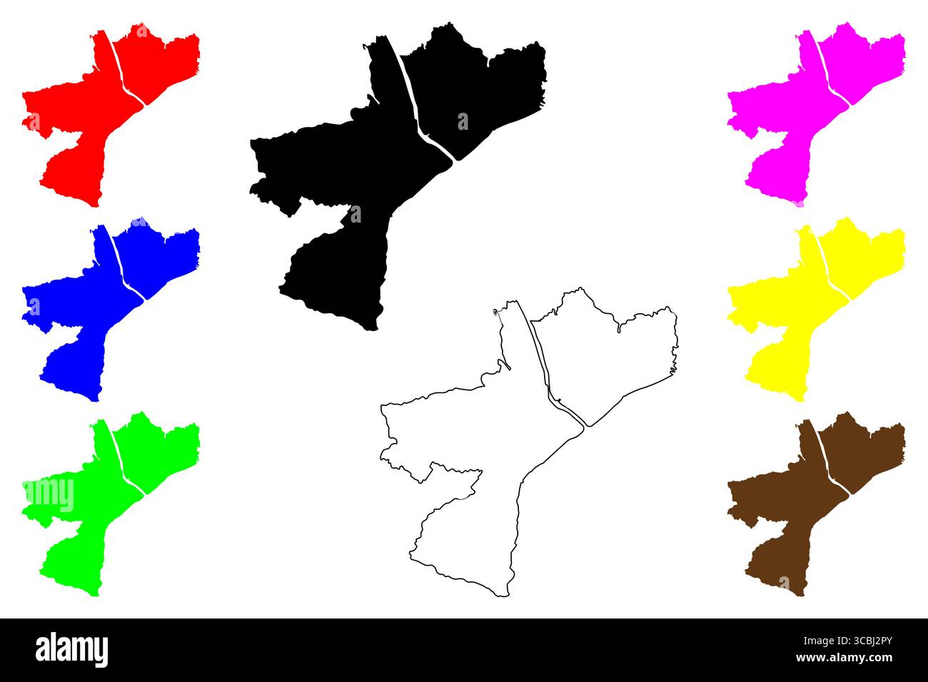Odawara city (Japan, Nihon-koku or Nippon-koku, Kanto region) map ...