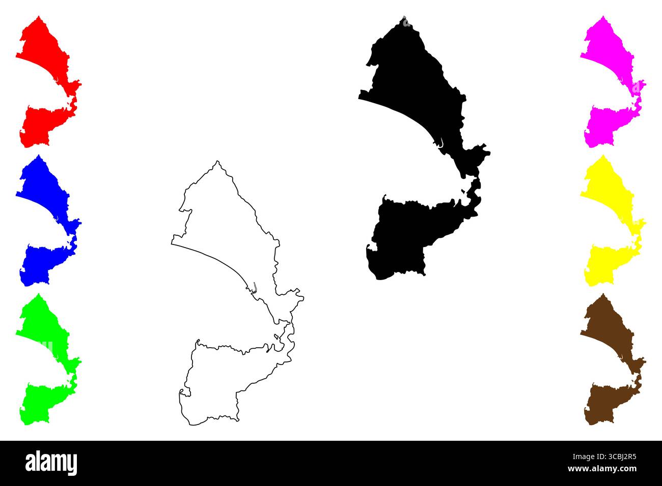 Numazu city (Japan, Nihon-koku or Nippon-koku, Chubu region) map vector ...