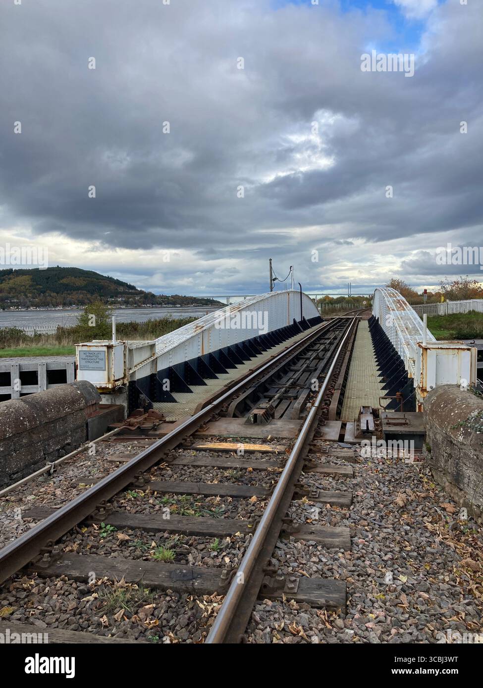 Clachnaharry Railway Swing Bridge, a 1909 steel structure crossing the ...