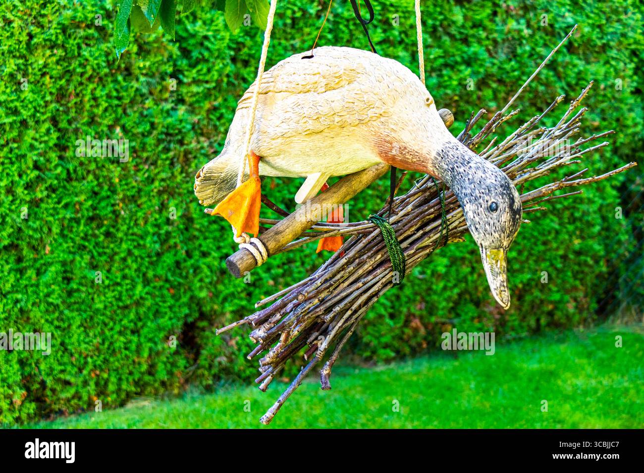 Hanging goose on swing garden hi-res stock photography and images - Alamy