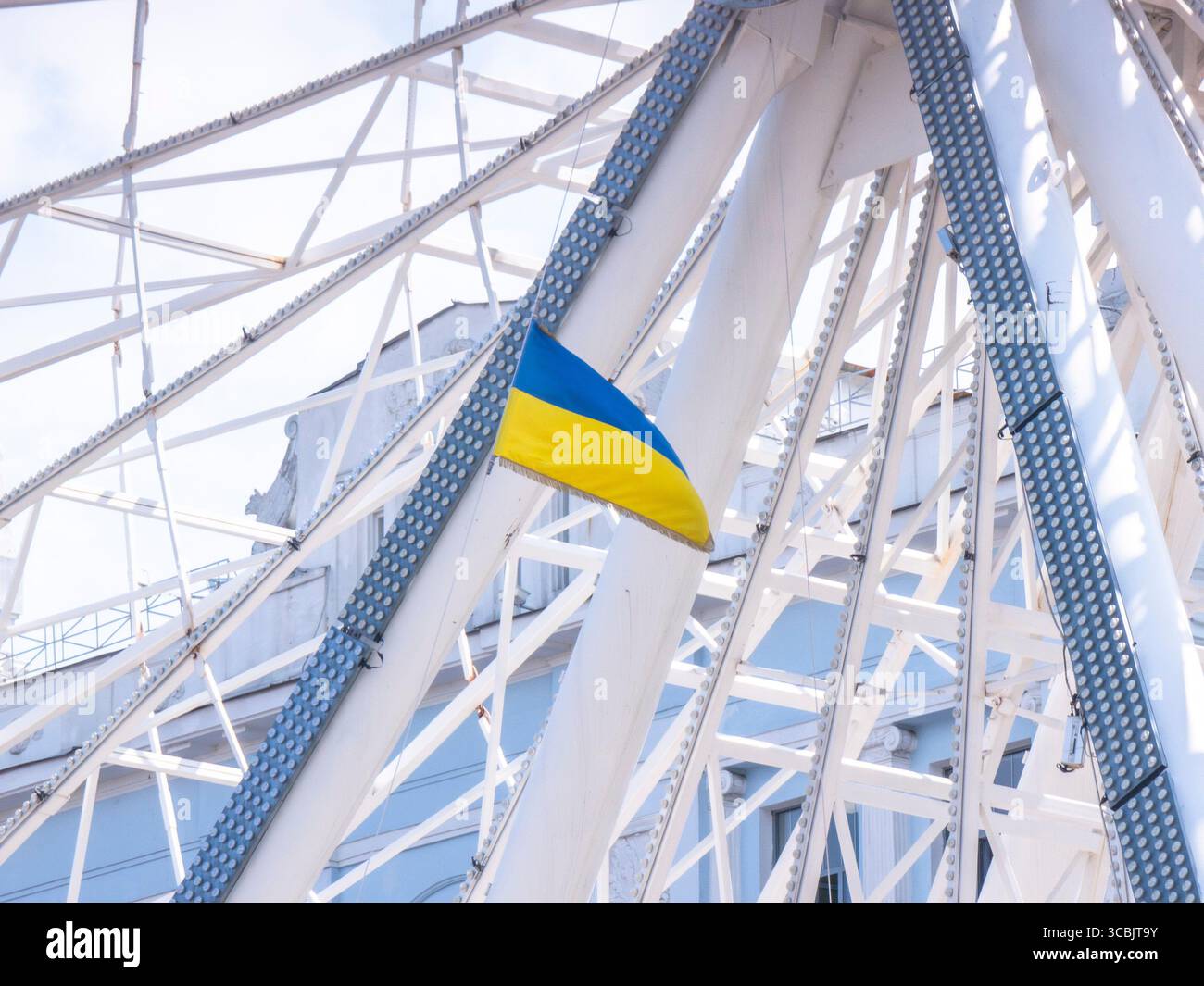 Ukrainian flag waving proudly hi-res stock photography and images - Alamy