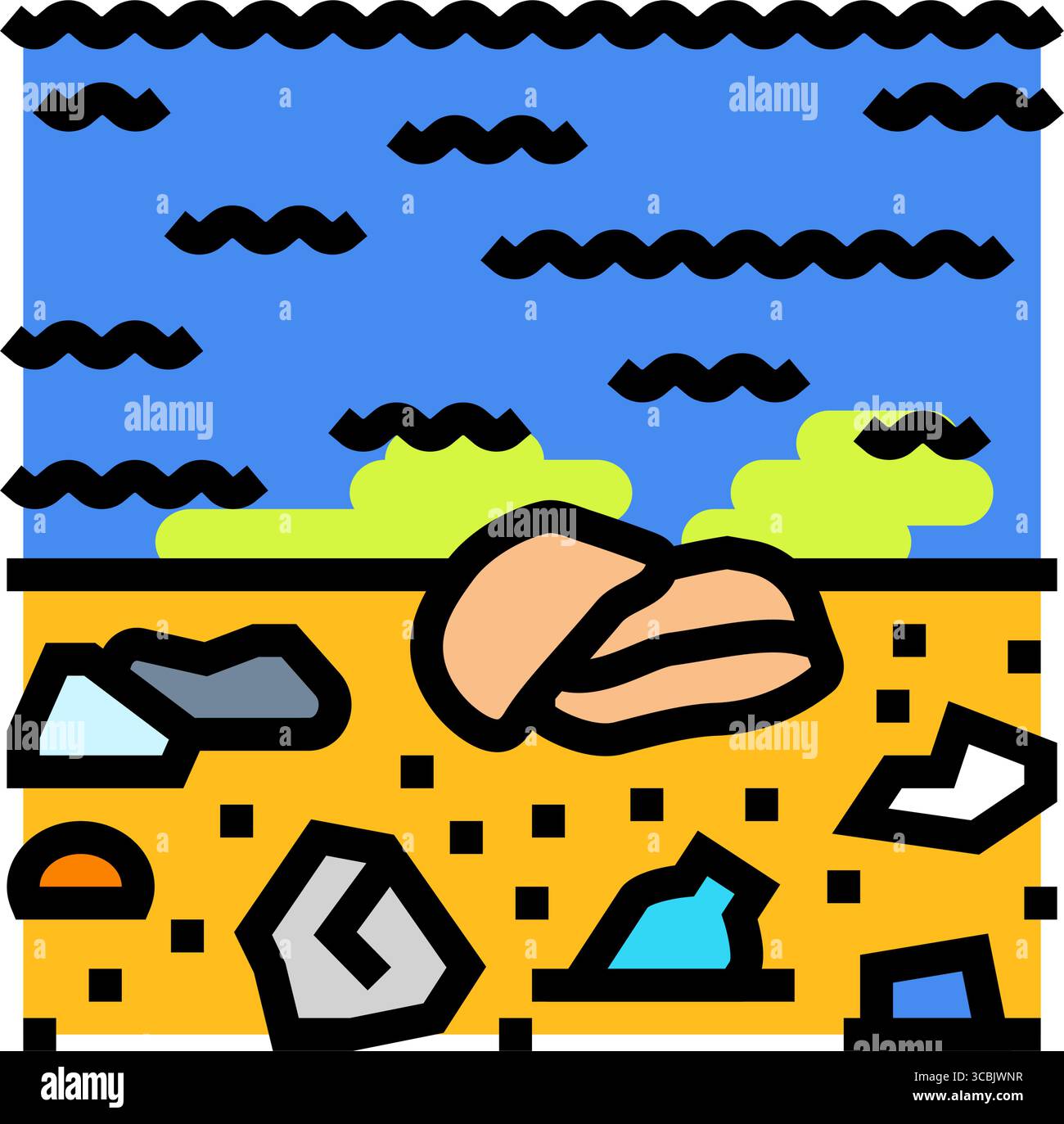 Beach covered Cut Out Stock Images & Pictures - Alamy