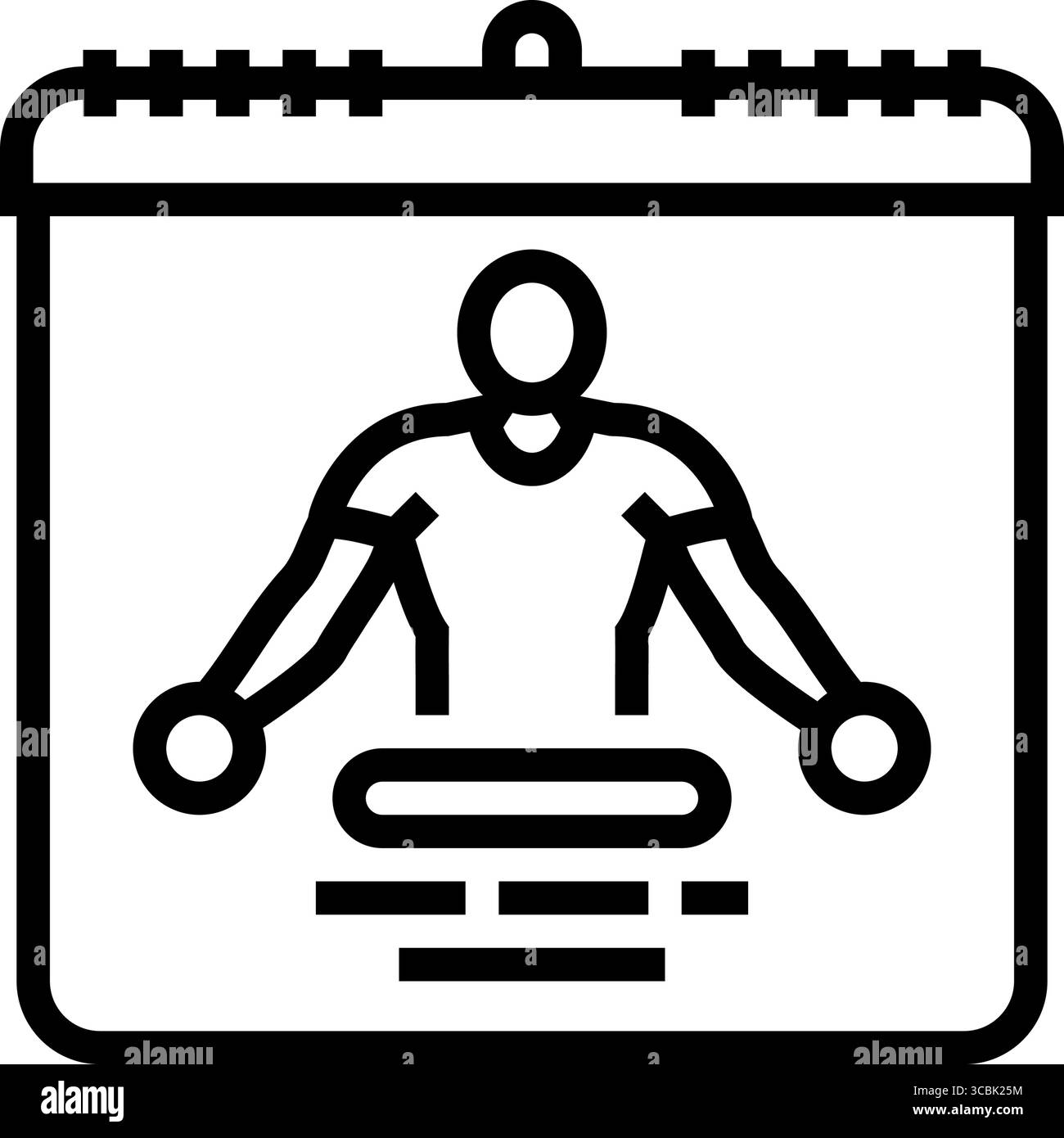 Mobility training calendar line hi-res stock photography and images - Alamy