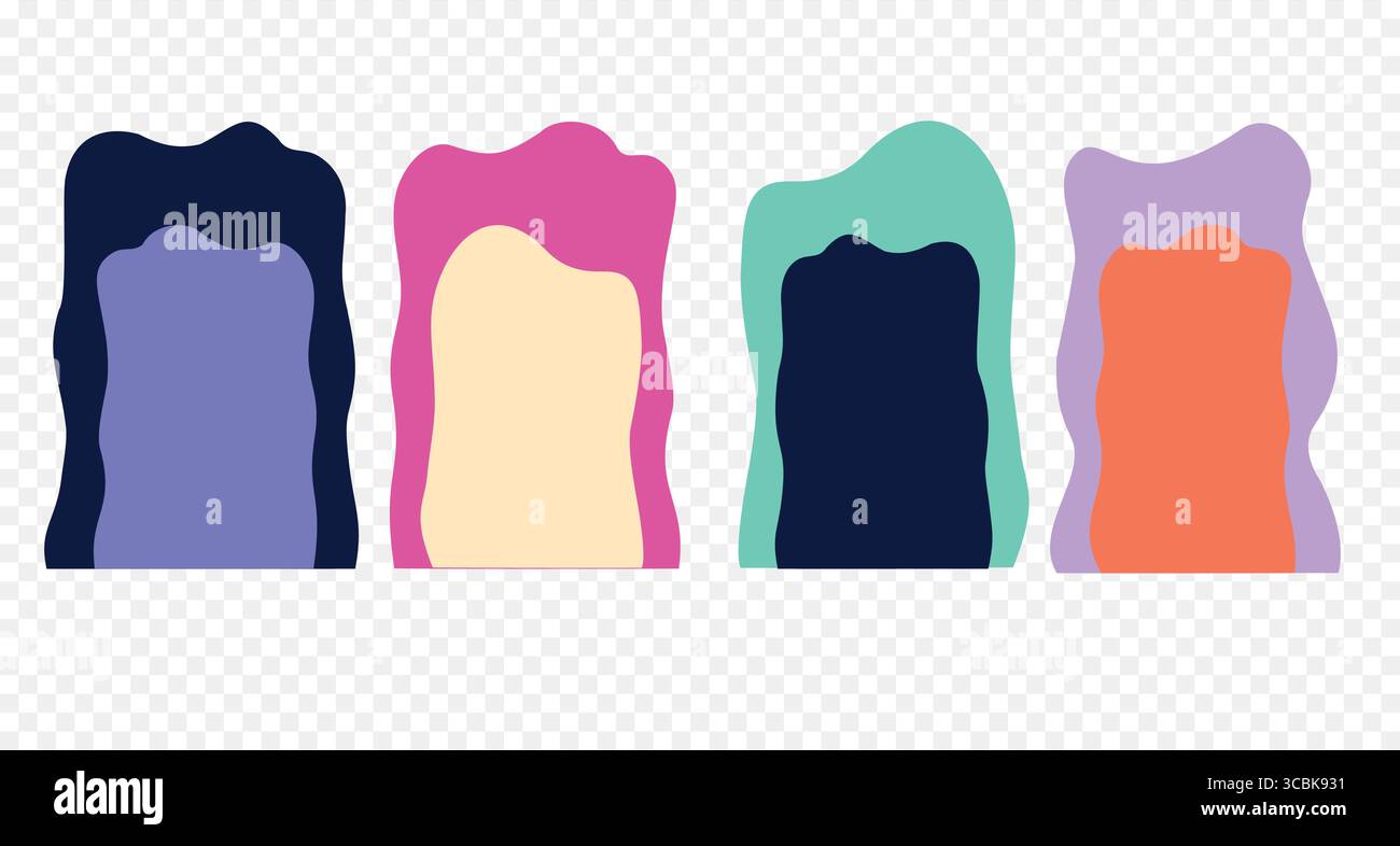 Squiggly circle border design Stock Vector Images - Alamy