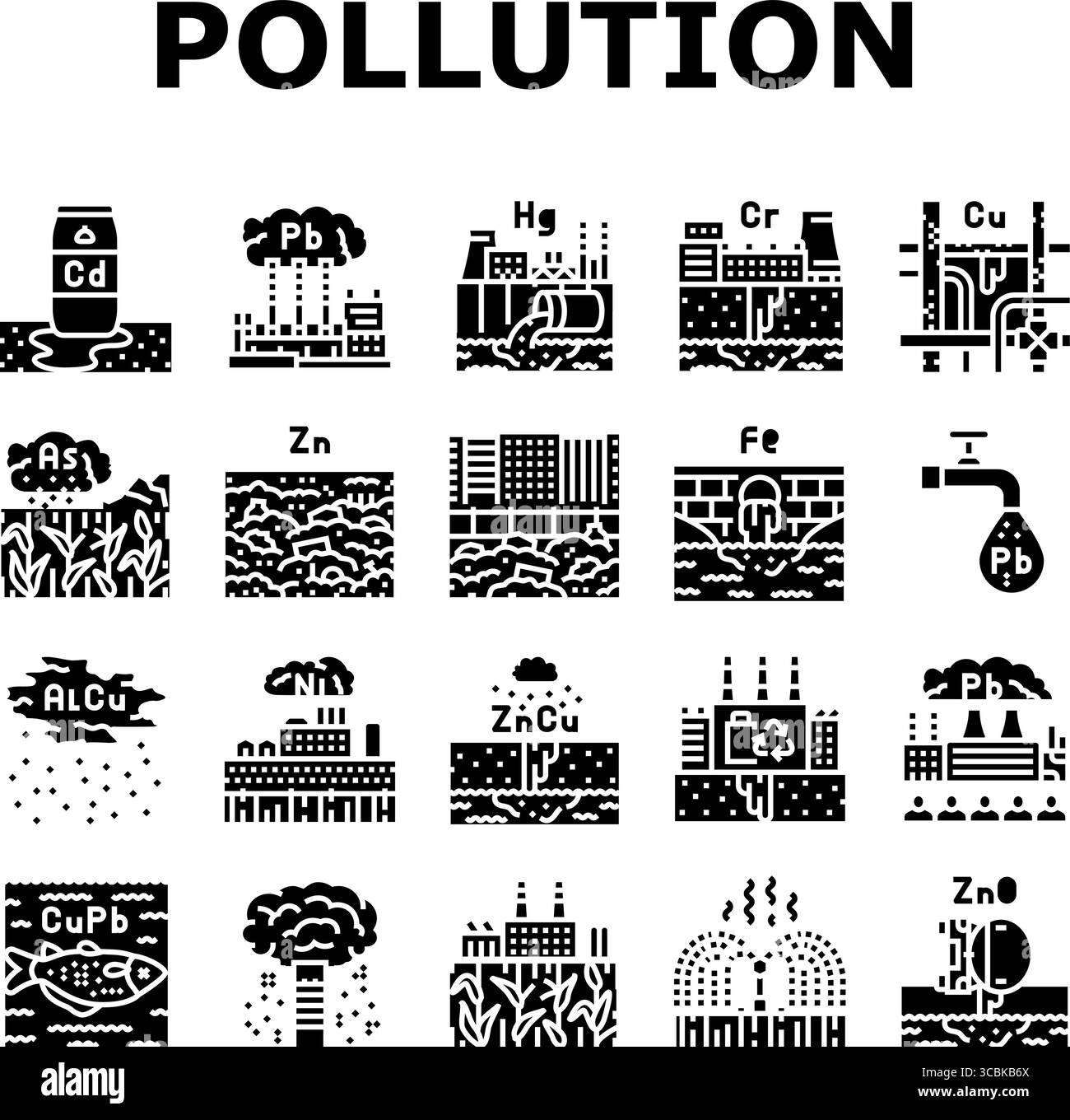 Nickel pollution Stock Vector Images - Alamy