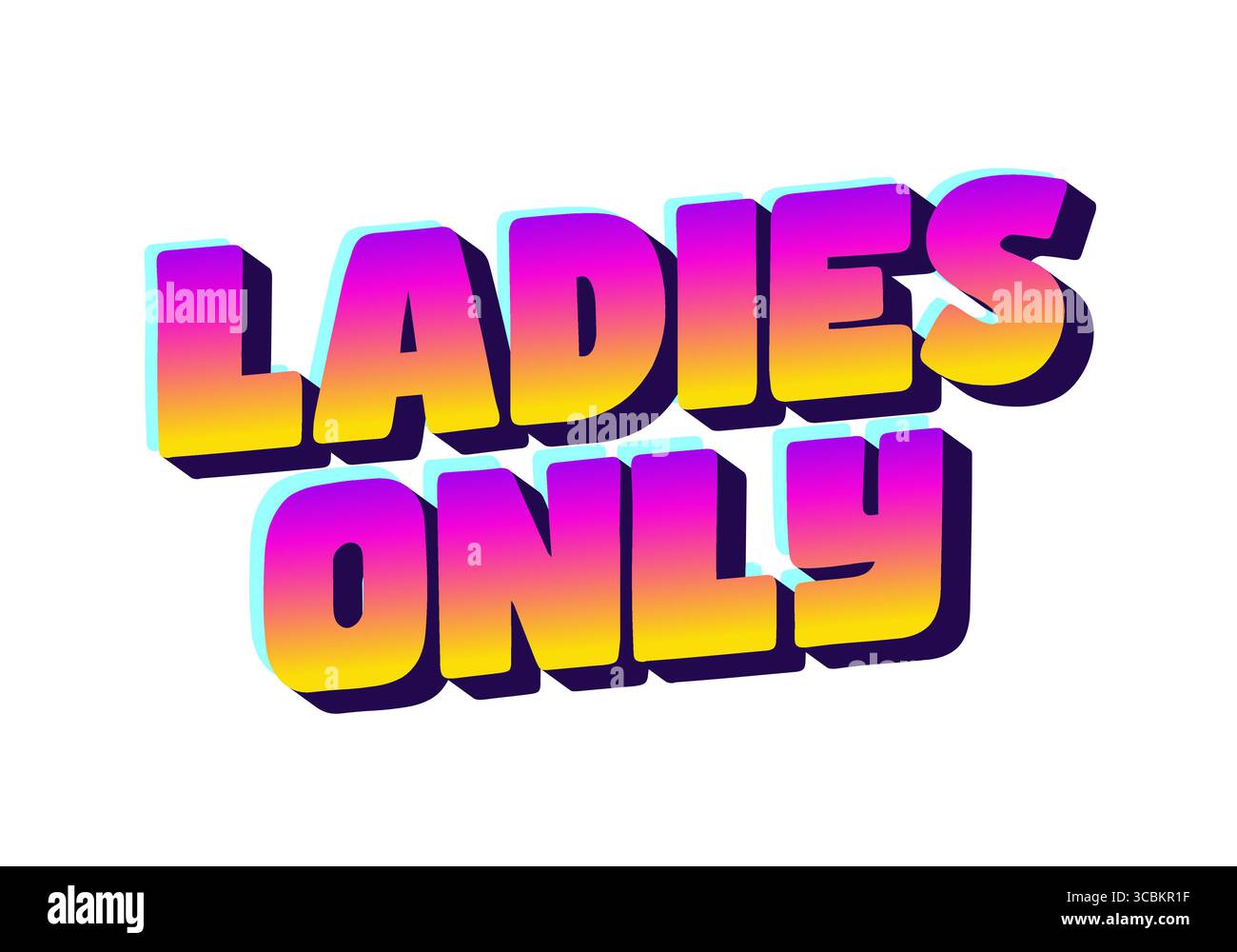 Cheerful ladies in colorful Stock Vector Images - Alamy