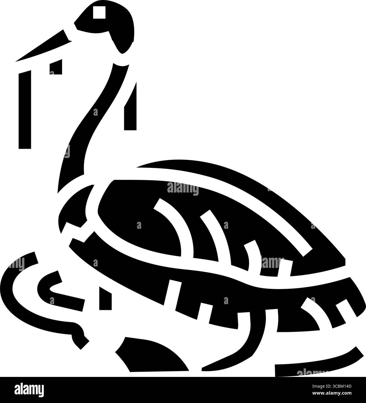 dying bird covered oil glyph icon vector illustration Stock Vector ...