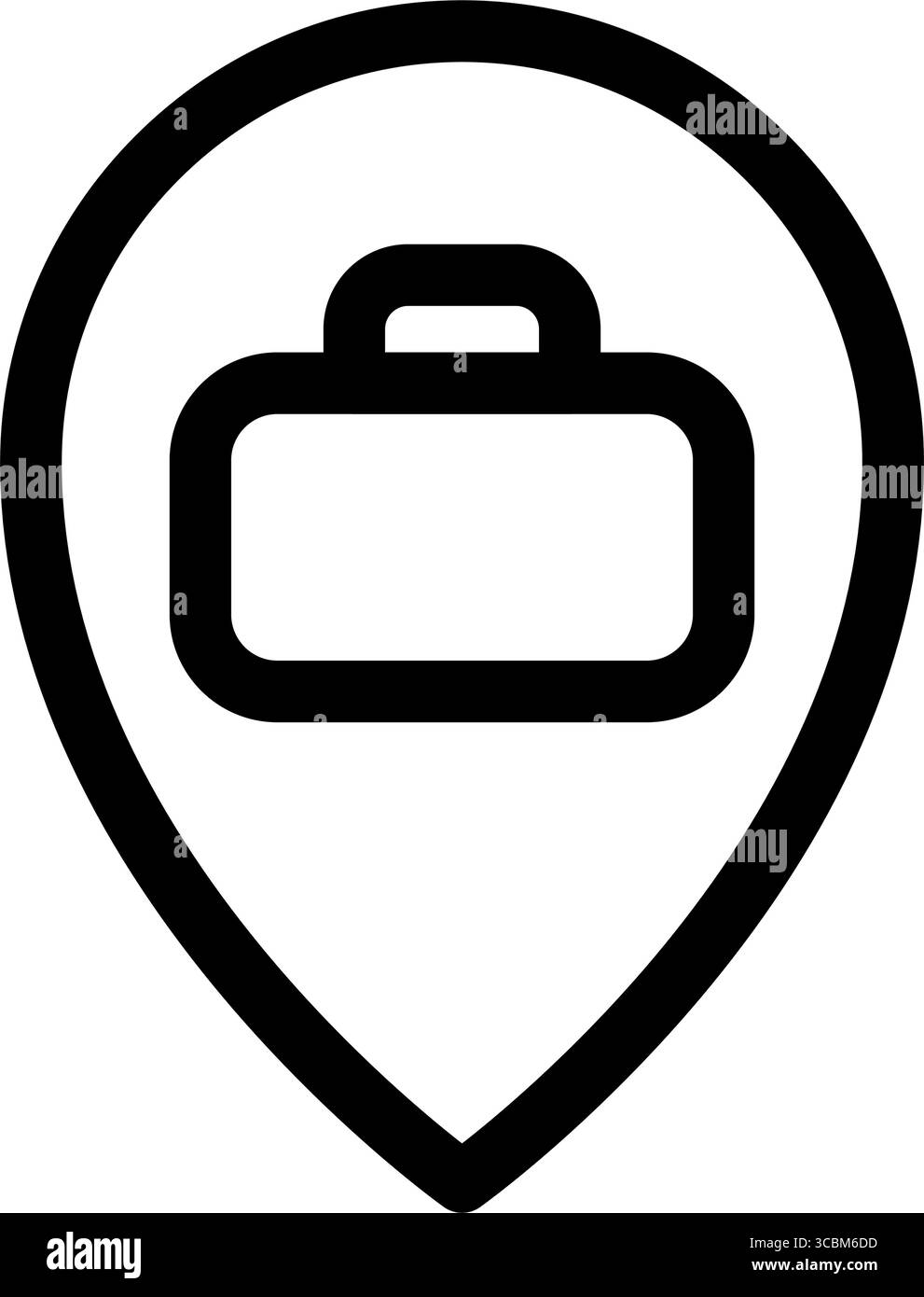 This icon represents a location marker indicating a job search ...