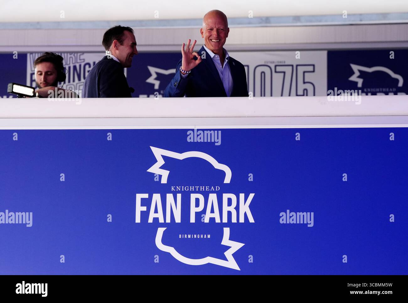 Birmingham City co-owner Tom Wagner in the fan zone ahead of the Sky ...