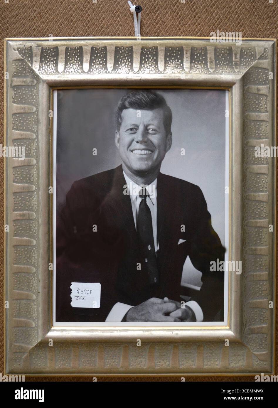 A frames photograph of former US President John F. Kennedy for sale in ...