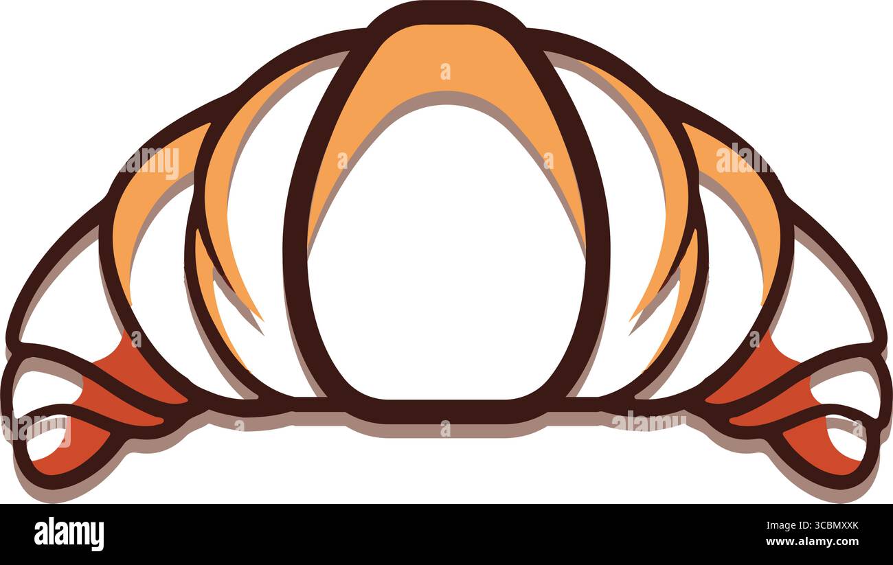 Traditional french croissant morning Stock Vector Images - Alamy