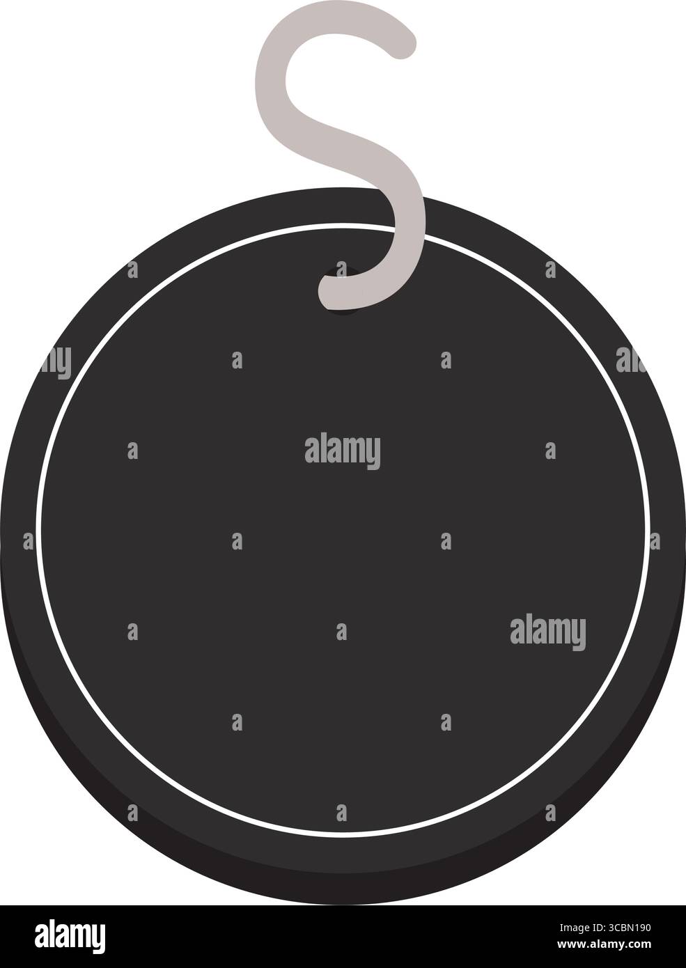 Simple black tag string Cut Out Stock Images & Pictures - Alamy