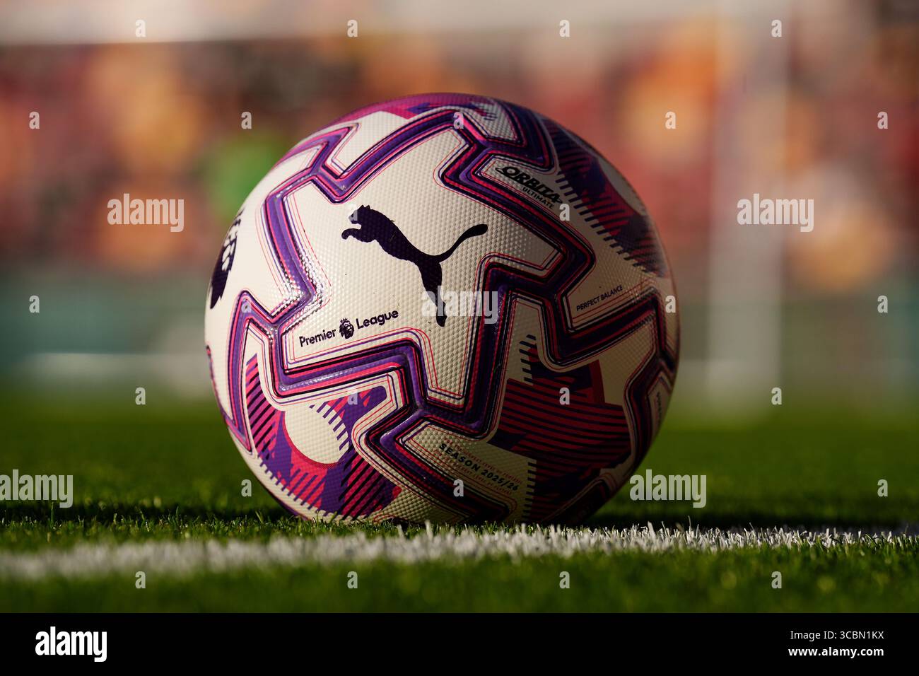 The Official PUMA Orbita Brilliance premier league match ball during ...