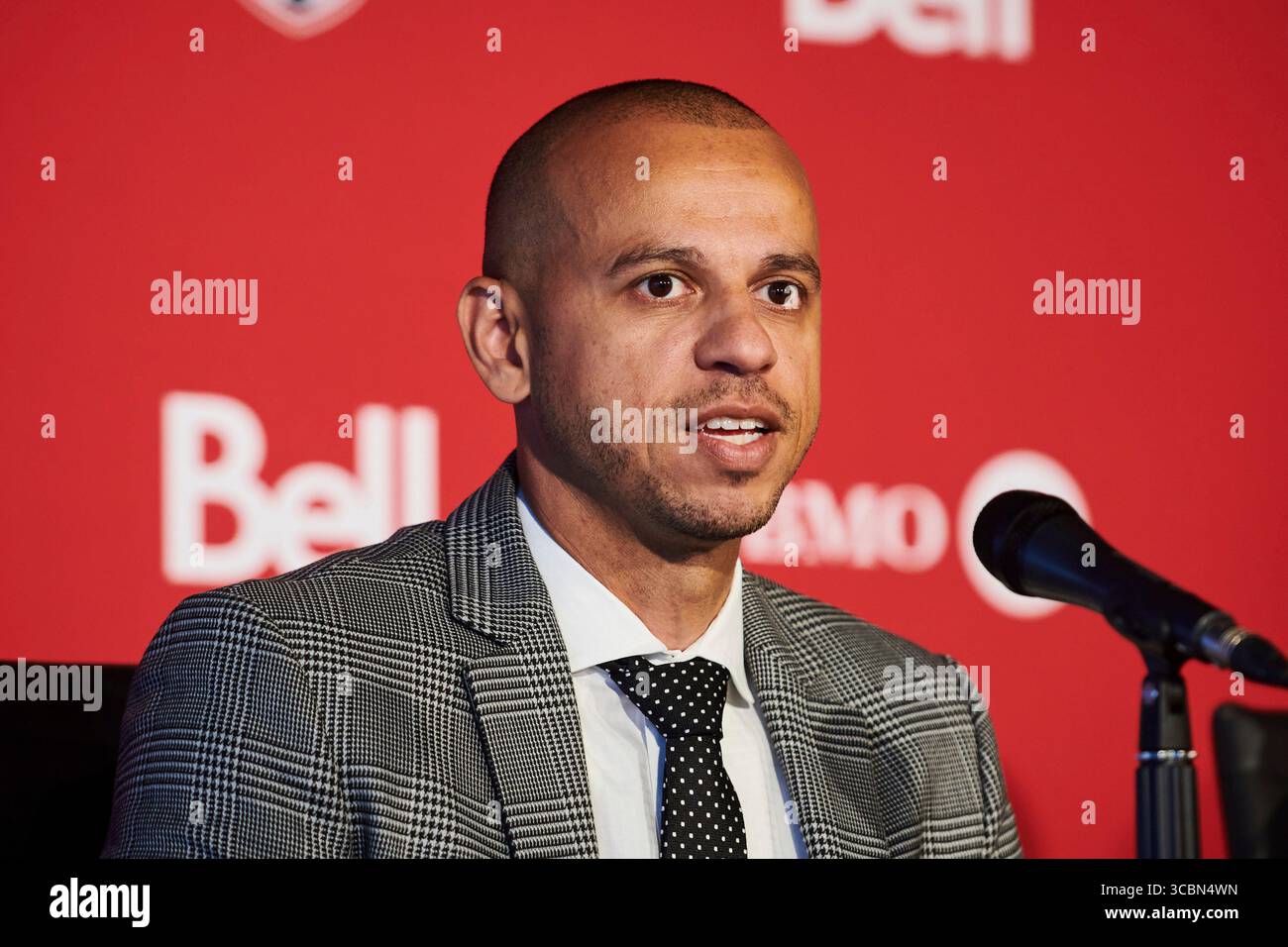 Toronto FC General Manager Jason Hernandez speaks at a press conference ...