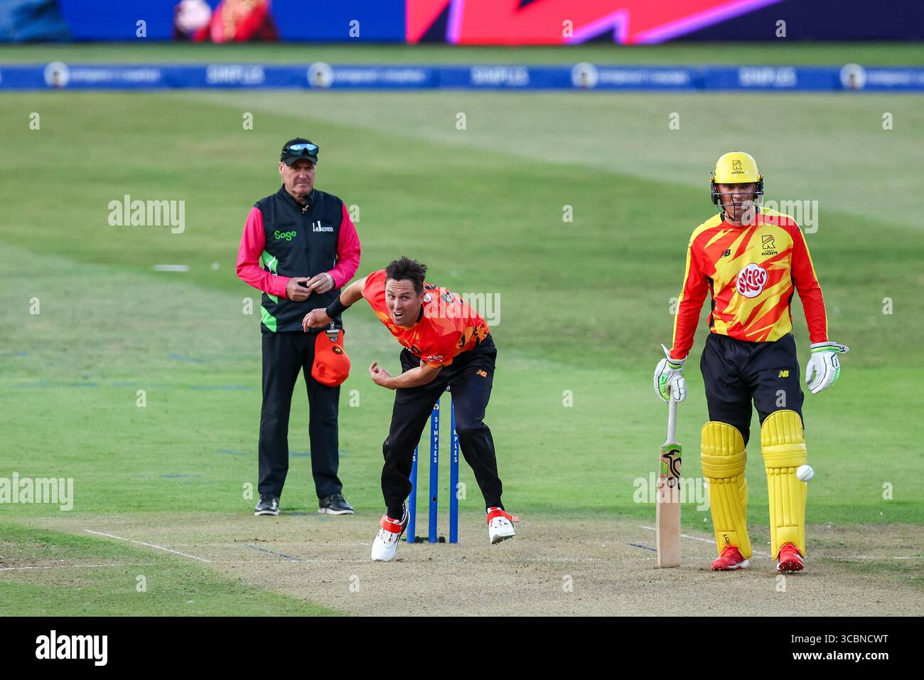 Trent Boult of Birmingham Phoenix in action bowling during the The ...