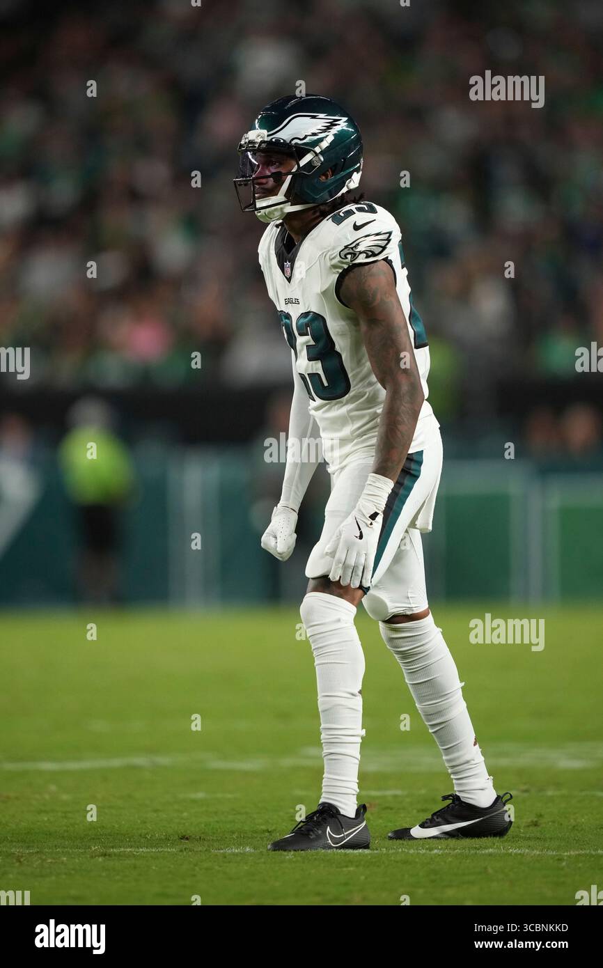 Philadelphia Eagles' Eli Ricks plays during an NFL preseason football ...