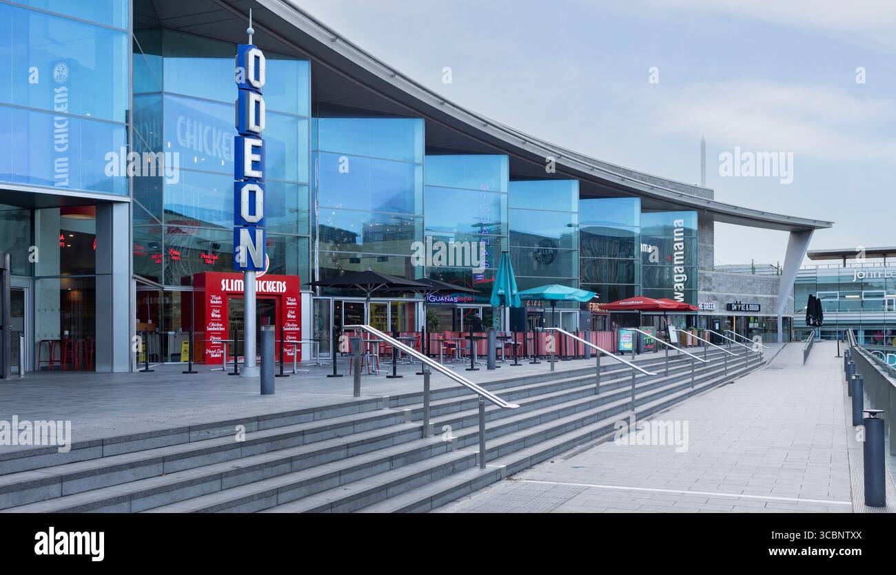 Liverpool, united kingdom April 05, 2025 Modern Shopping Center With ...