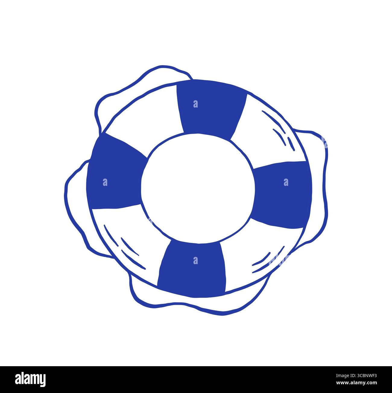 Hand drawn ring buoy Cut Out Stock Images & Pictures - Alamy