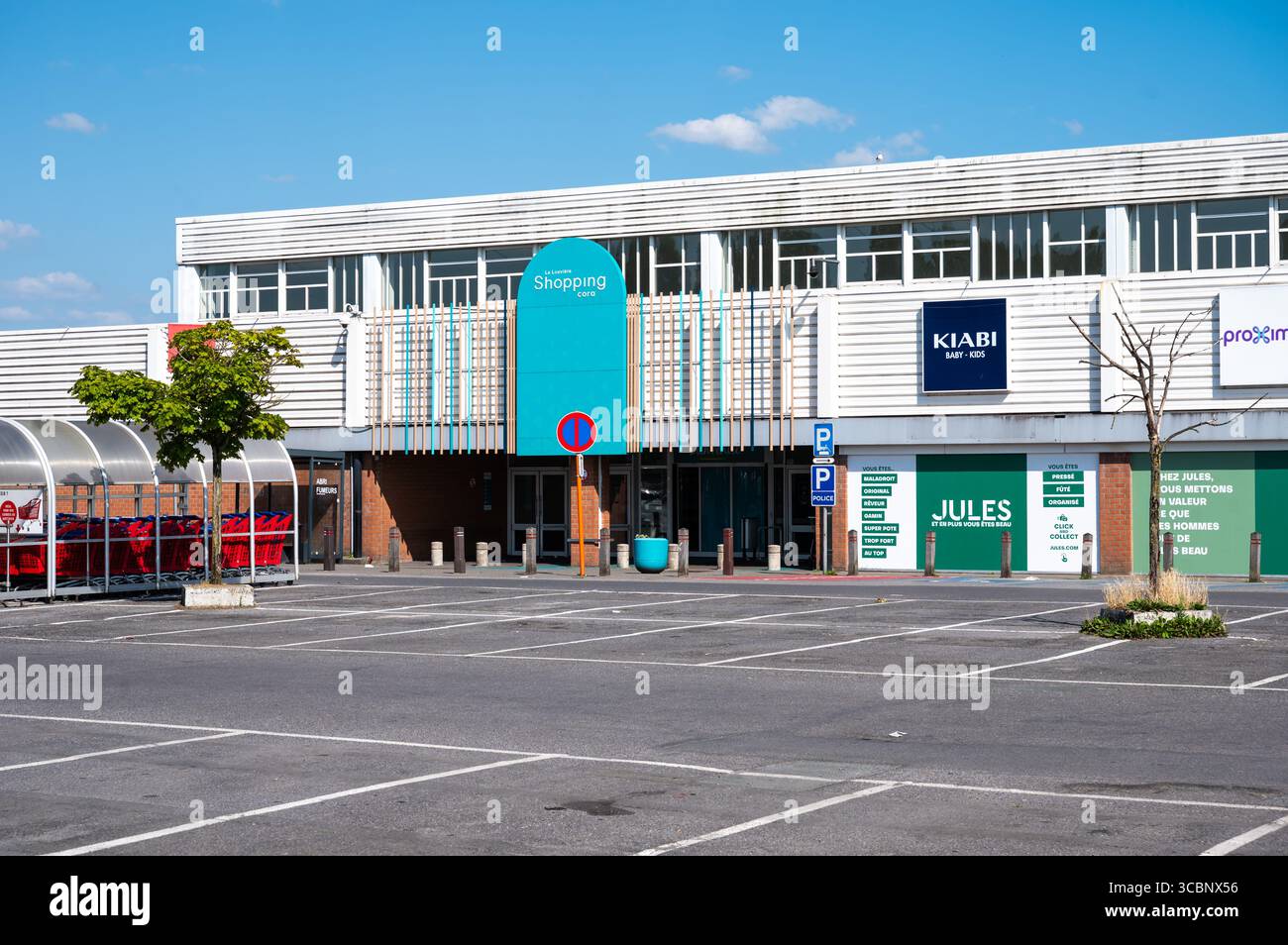 Cora supermarket and parking lot in La Louvière, Hainaut, Belgium 13 ...