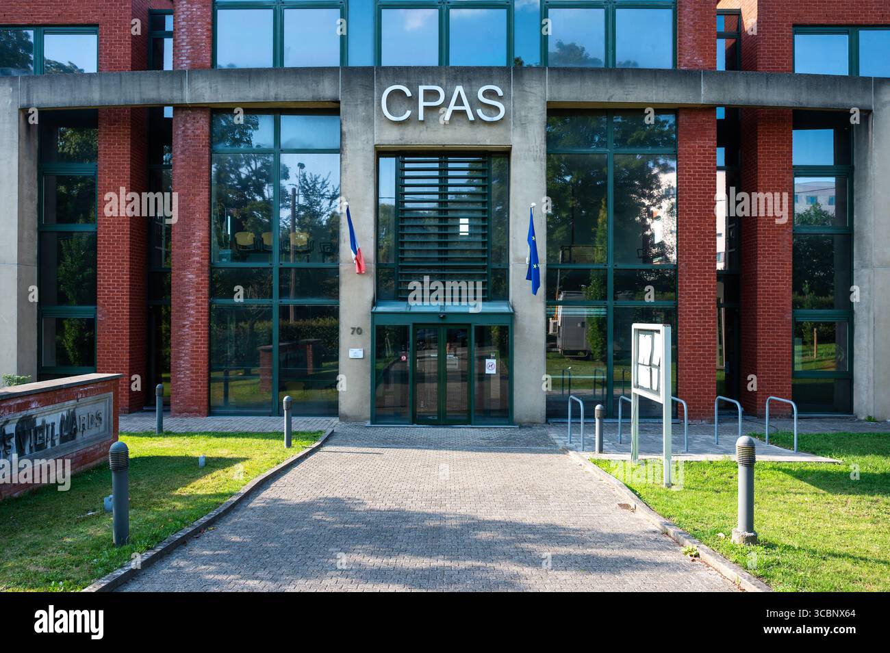 The public welfare center CPAS OCMW in Nivelles, Brabant Wallon ...