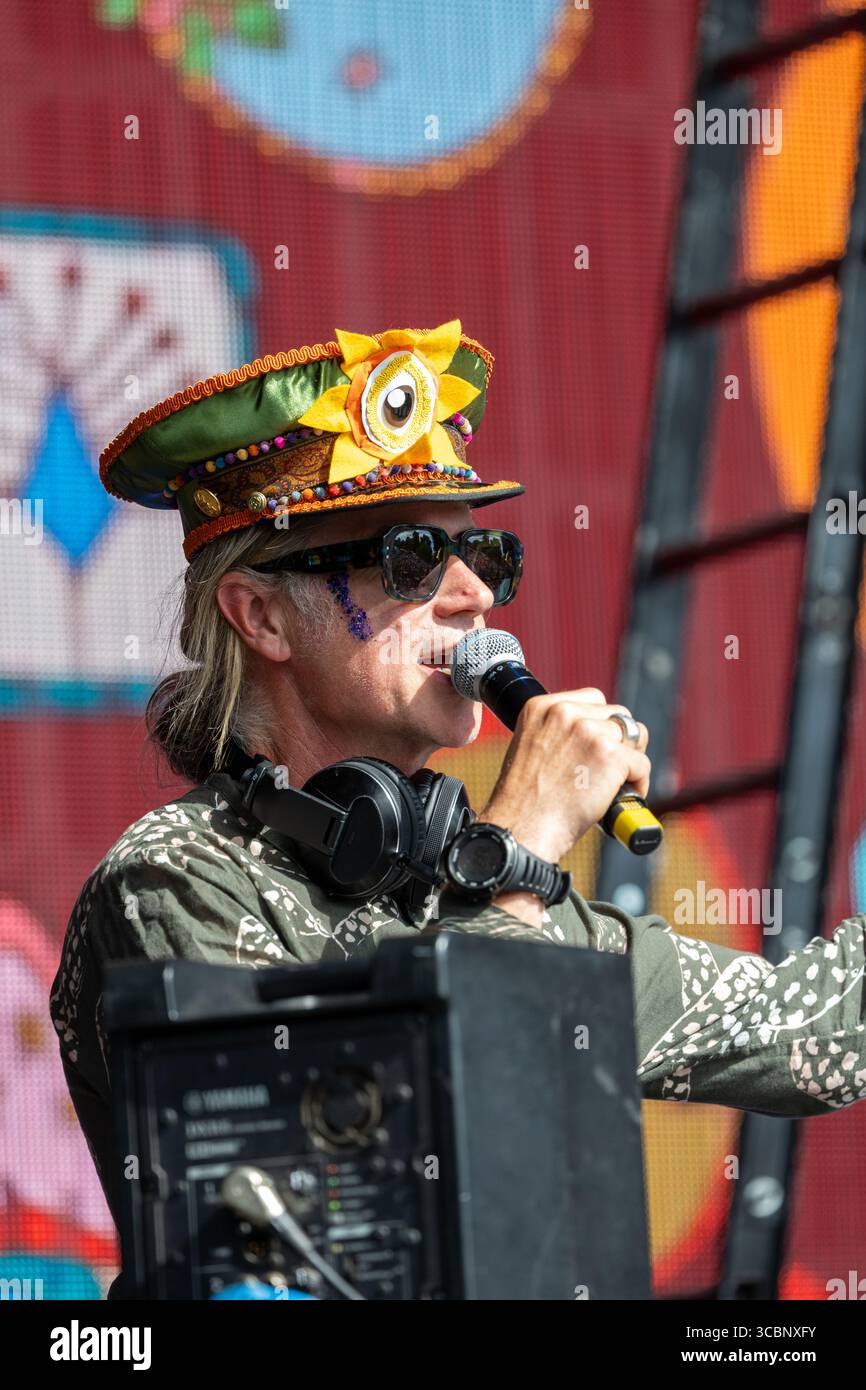 Lulworth Castle, Dorset, UK. Rob Da Bank, founder of Camp Bestival ...