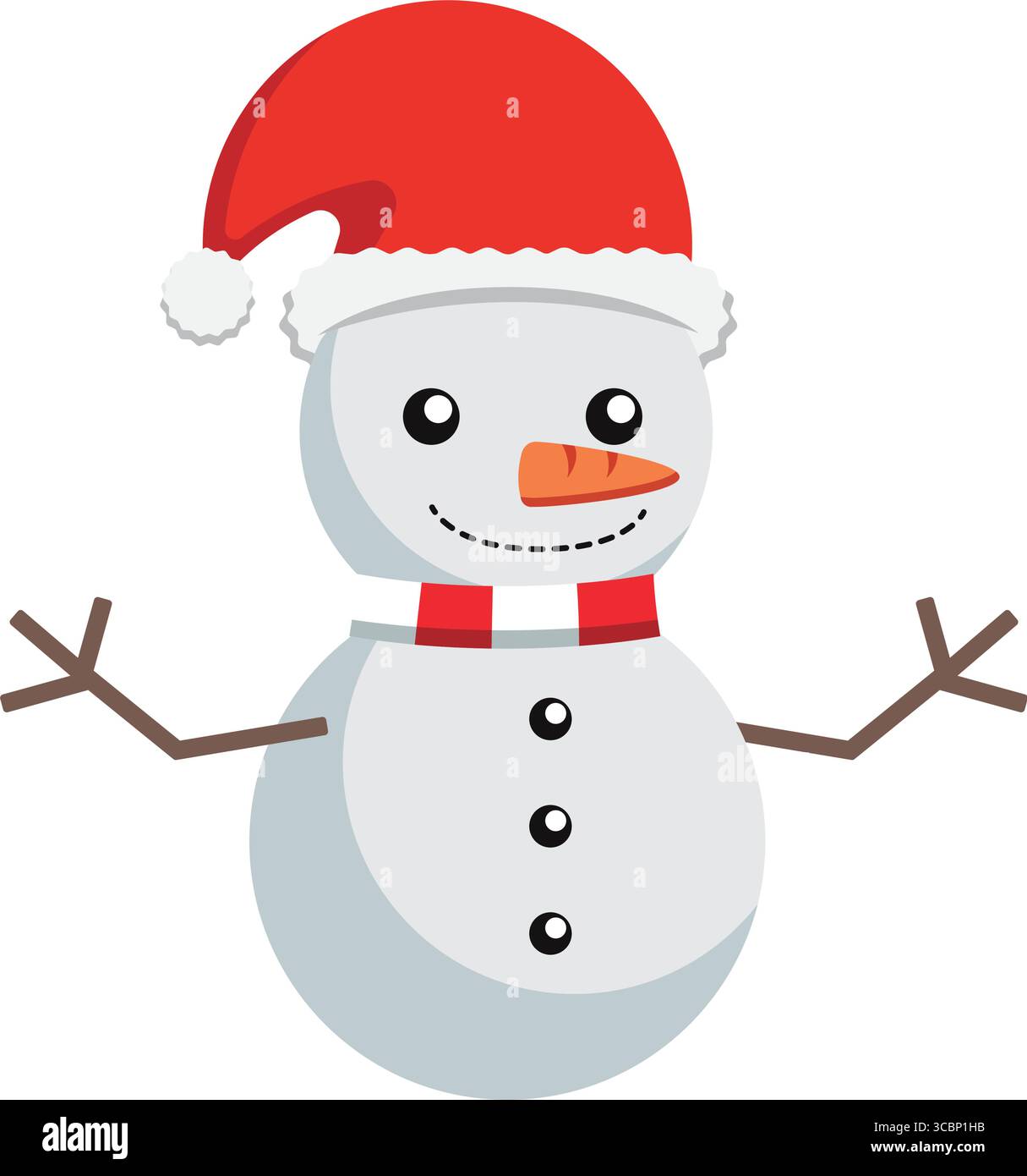 Cheerful snowman in festive Stock Vector Images - Alamy