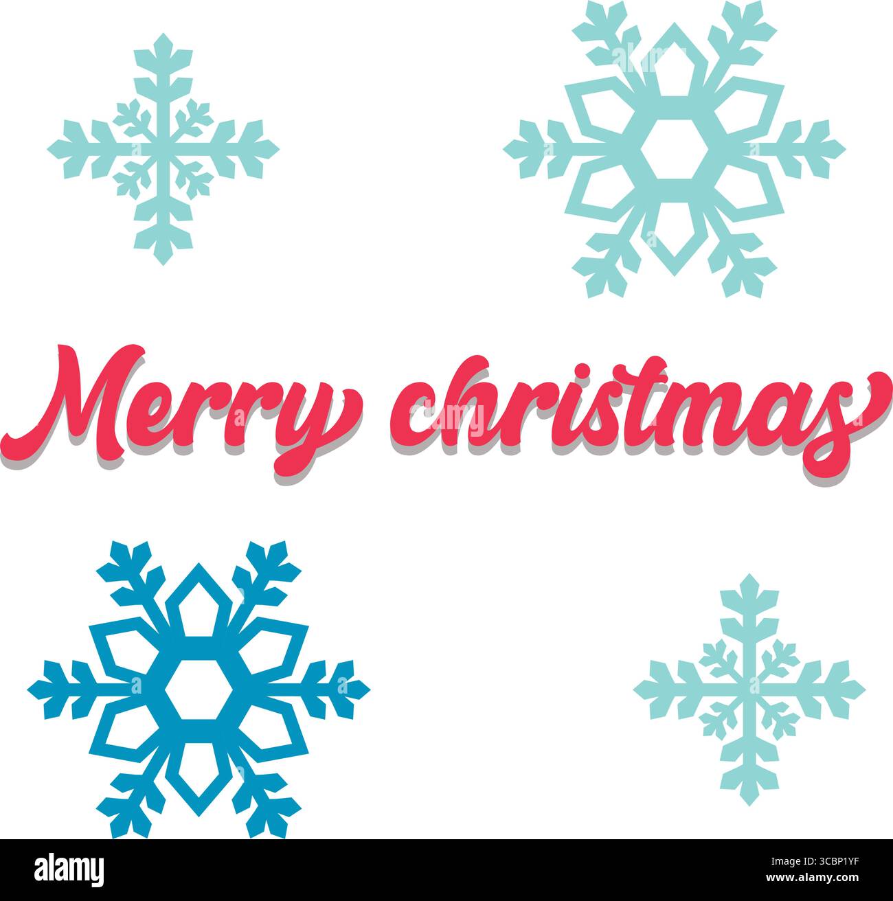 Christmas elegant blue lettering Stock Vector Images - Alamy