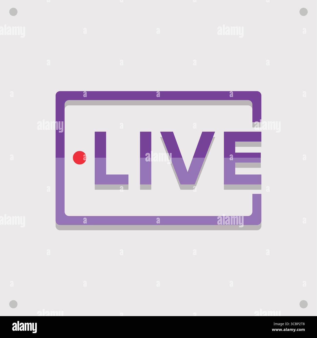 Live streaming purple badge Stock Vector Images - Alamy