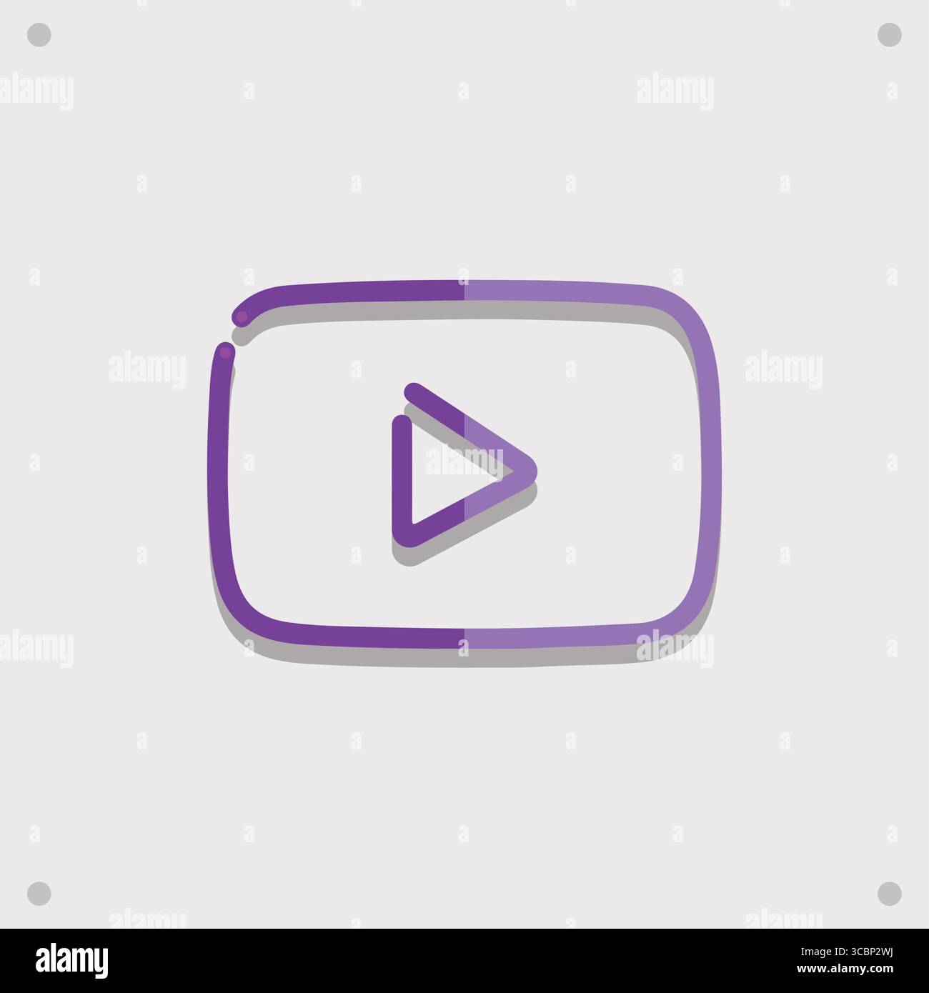Purple play button Stock Vector Images - Alamy