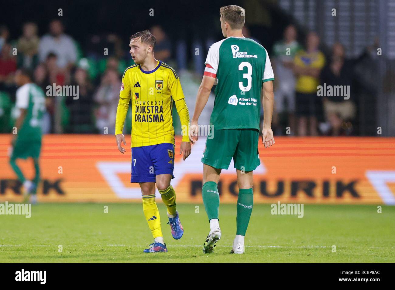 Remco Balk of SC Cambuur, Sem Valk of FC Dordrecht during the Dutch ...