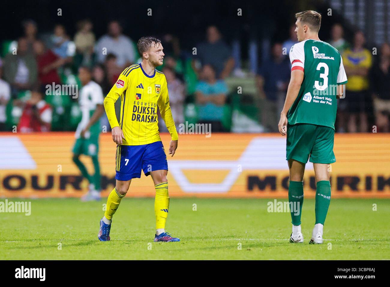 Remco Balk of SC Cambuur, Sem Valk of FC Dordrecht during the Dutch ...