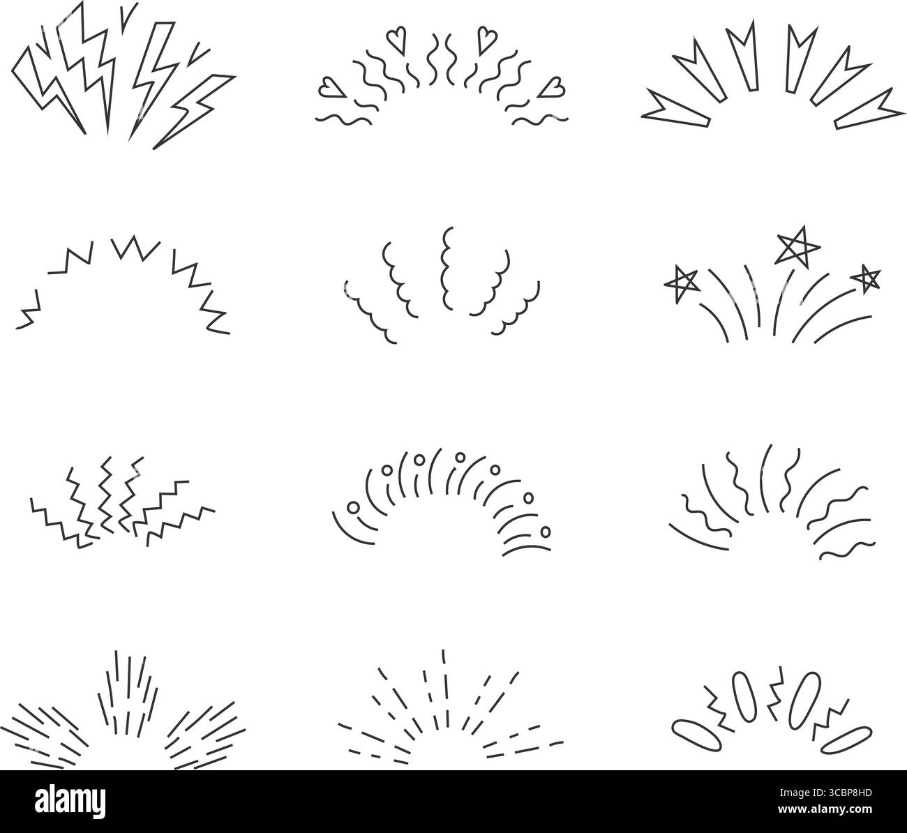 Line bursts Black and White Stock Photos & Images - Alamy