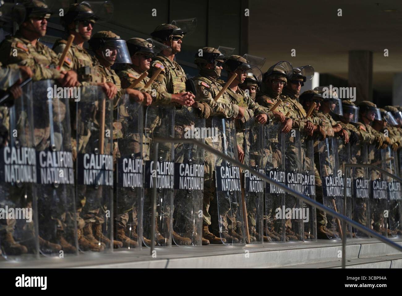 FILE - California National Guard members are positioned at the Federal ...