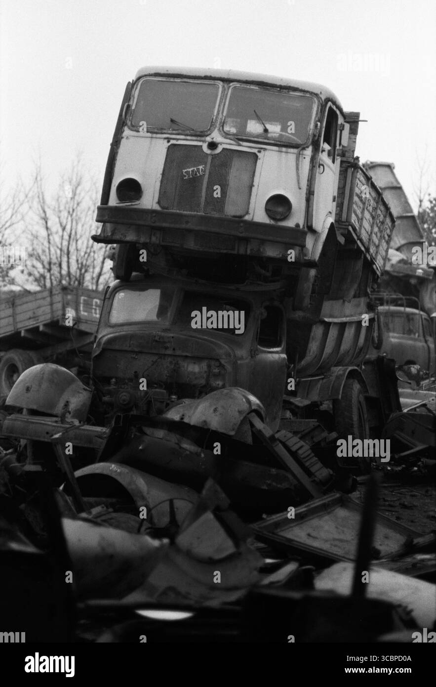 Car cemetery, Sofia, Bulgaria Stock Photo - Alamy