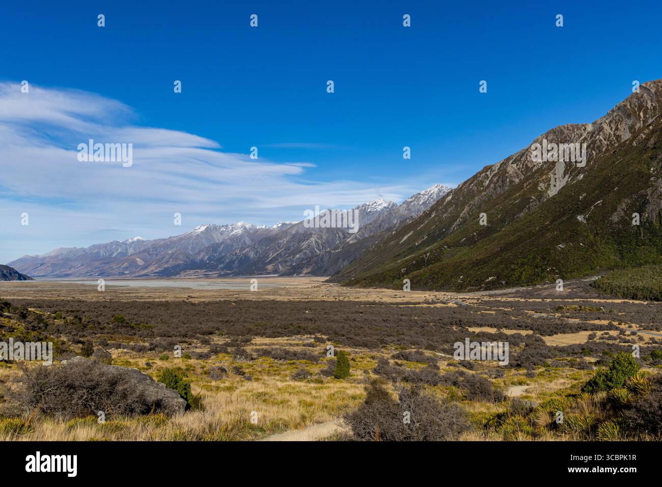 Aoraki Mount Cook national park, Canterbury,New Zealand, alpine ...