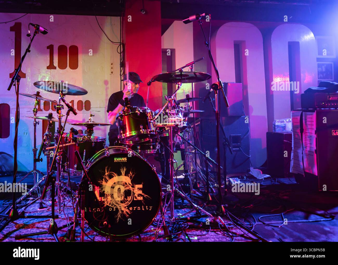 London, United Kingdom. 8th August 2025. Killing Joke's drummer "Big ...